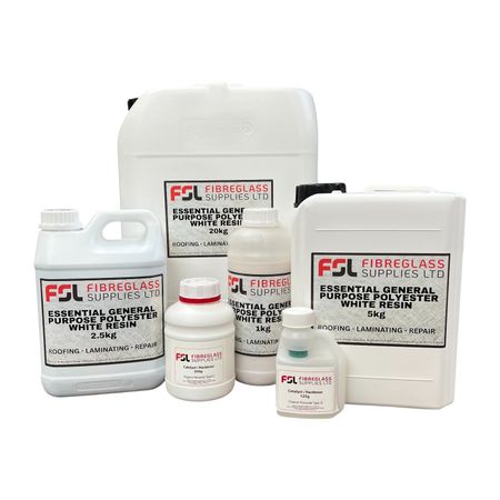 Essential General Purpose Polyester Resin - White (Inc Catalyst) from £6.24