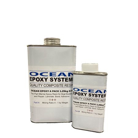Fibreglass Supplies Marine-Grade Ocean Epoxy Kit (1.25kg) only £25.43