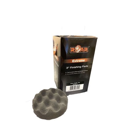 ROAR Extreme 3" Soft Waffle Foam Finishing Pads - Black (Pack of 5 ...
