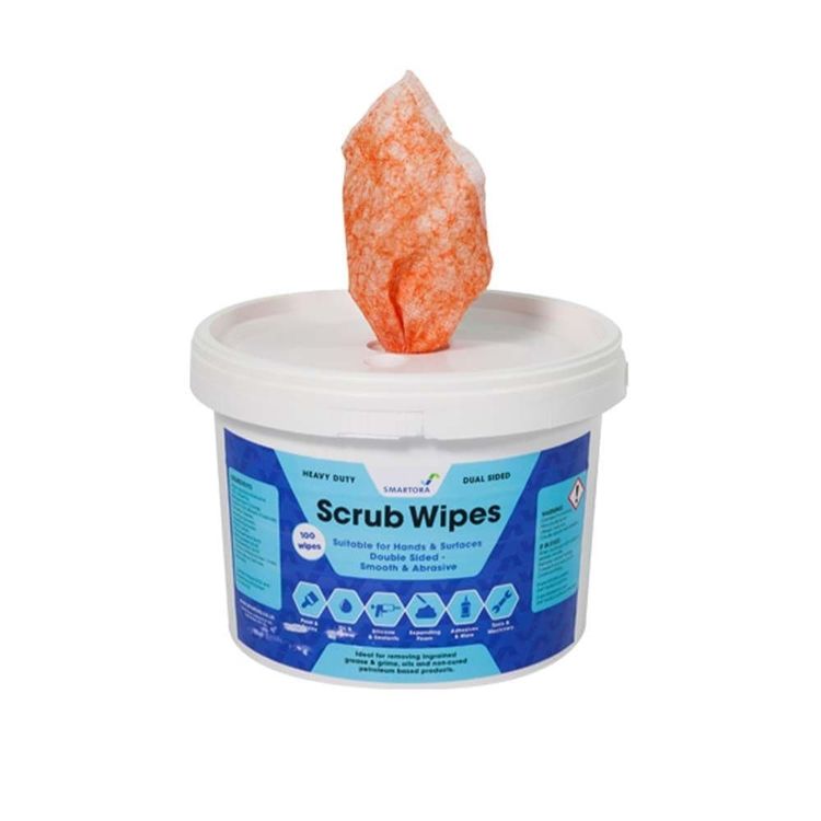Smartora Scrub Wipes Double Sided x 100 only £9.36