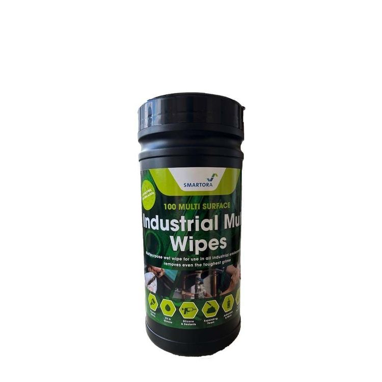 Smartora Multipurpose Heavy-Duty Industrial Wipes - Pack of 100 only £4.99
