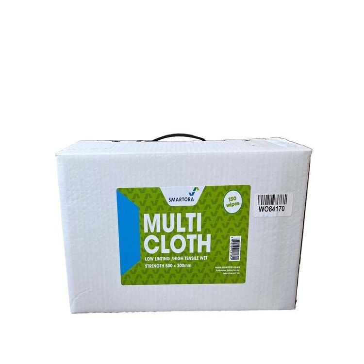 Lint Free Multi Cloth by Smartora x 150 Sheets only £24.96