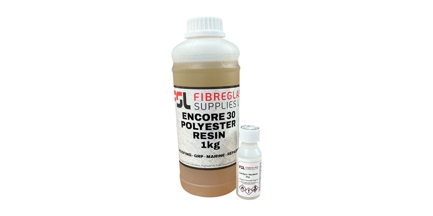 Encore 30 Pre-accelerated Polyester Resin - (Inc Catalyst) from £8.45
